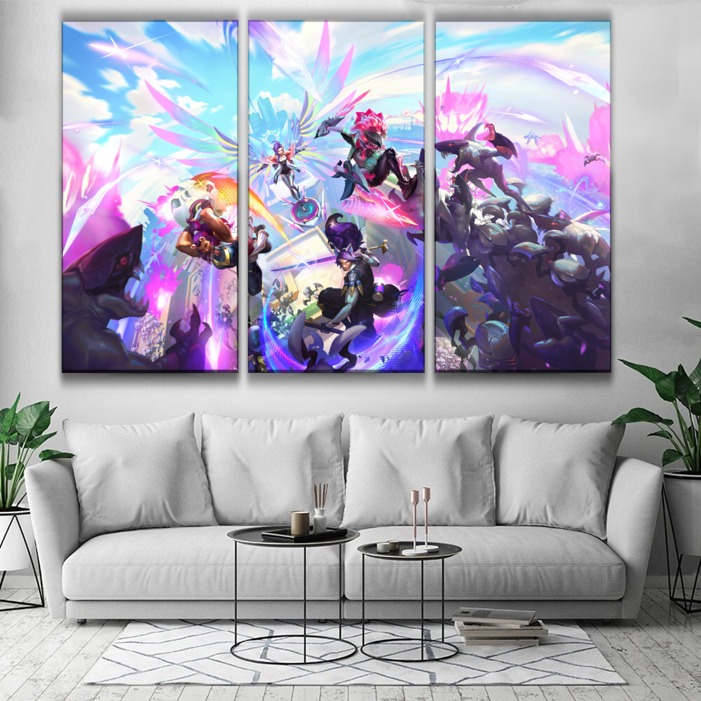 Anima Squad Yasuo, Seraphine, Briar, and Illaoi Poster | League of ...