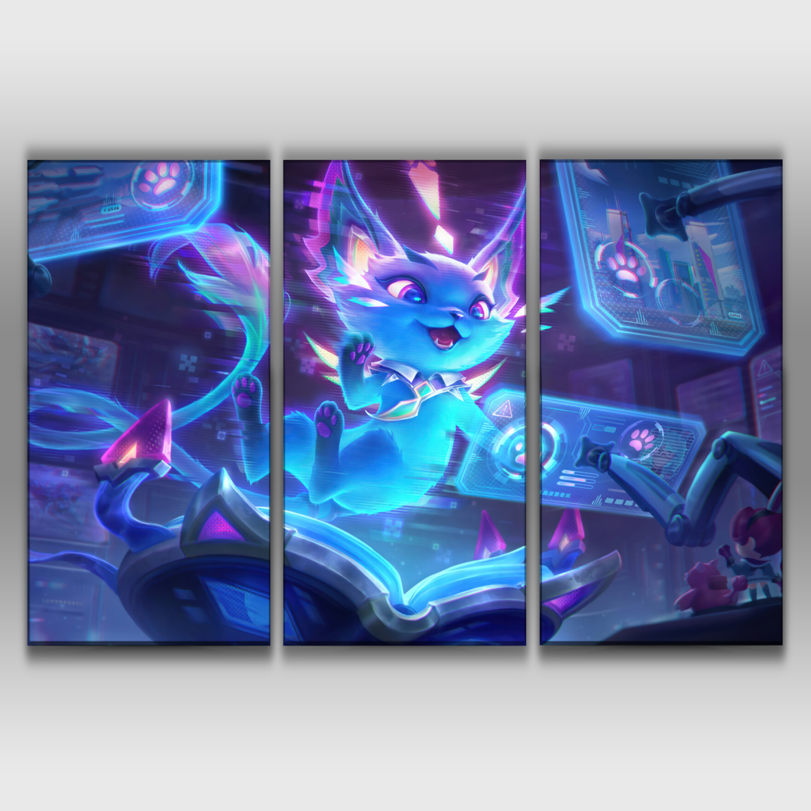 Cyber Cat Yuumi Poster | League of Store – leagueofstore.shop