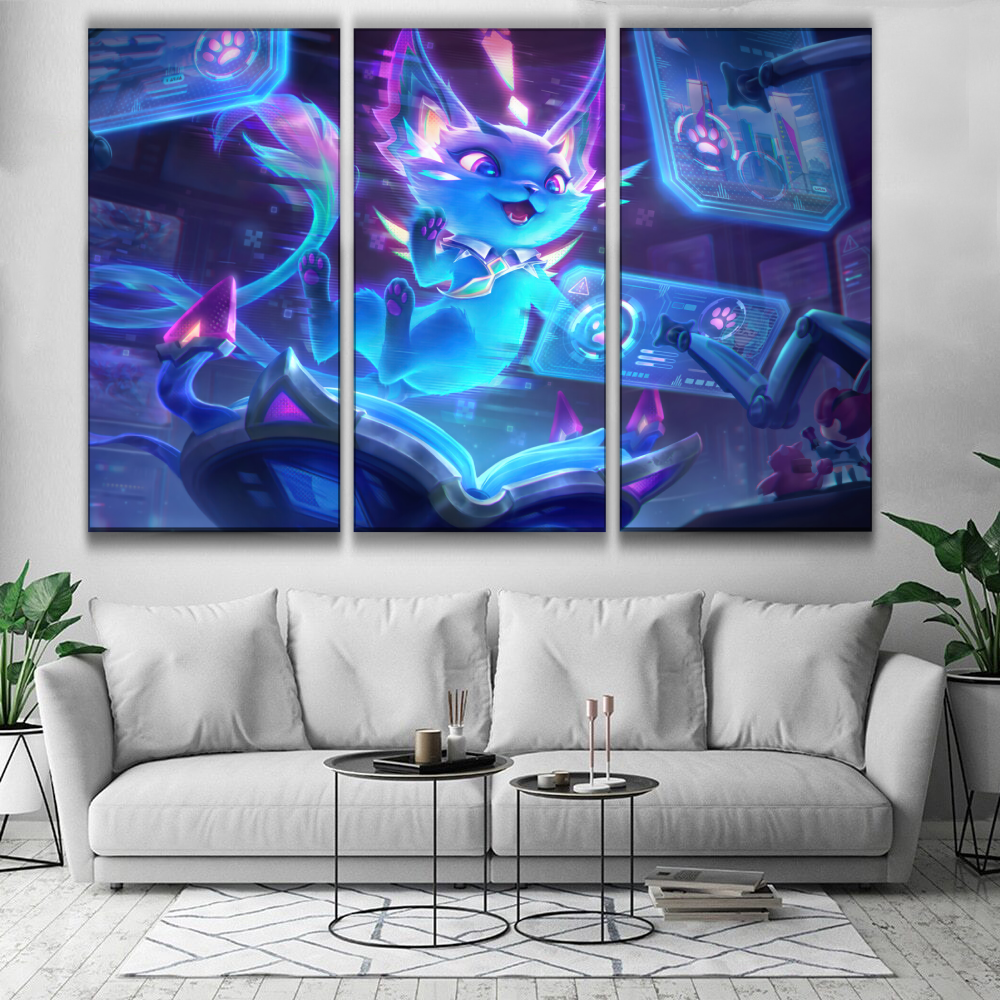 Cyber Cat Yuumi Poster | League of Store – leagueofstore.shop