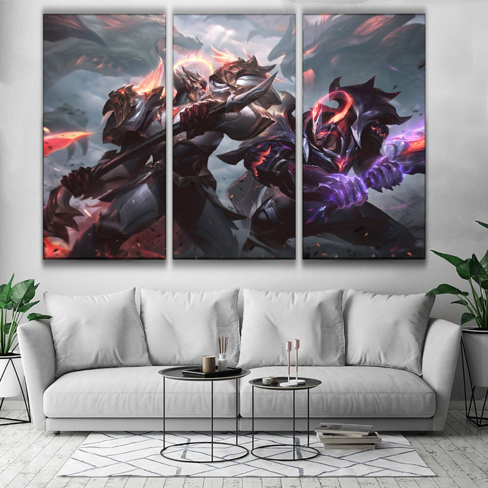 Divine God-King Darius vs Fallen God-King Garen Poster | League of ...