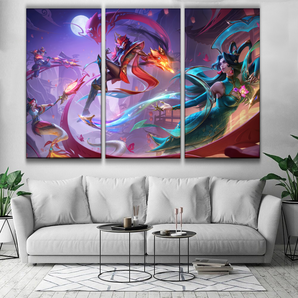 Mythmaker Jhin, Cassiopeia, Nami and Jarvan IV Poster | League of Store ...