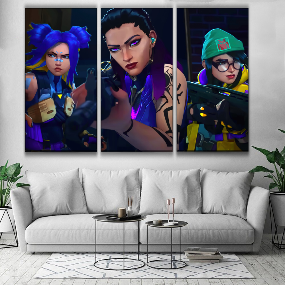 Neon, Reyna and Killjoy Poster | Stunning Canvas Artwork | Buy Now ...