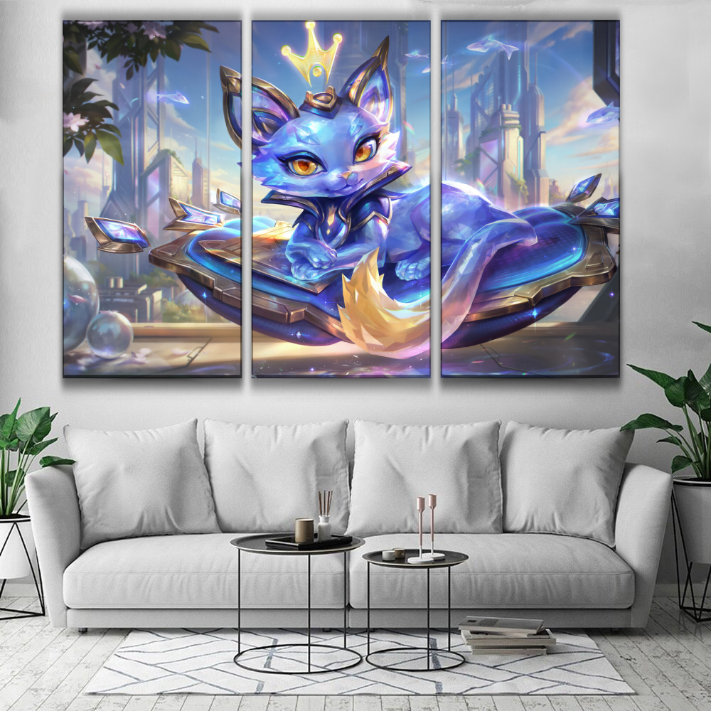 Prestige Cyber Cat Yuumi Poster | League of Store – leagueofstore.shop