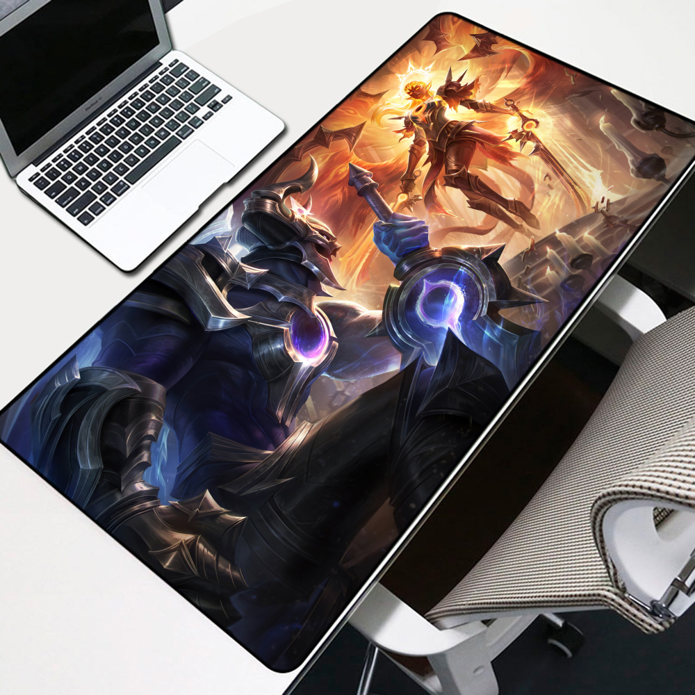 Solar Eclipse Kayle and Lunar Eclipse Aatrox Mousepad | League of Store ...