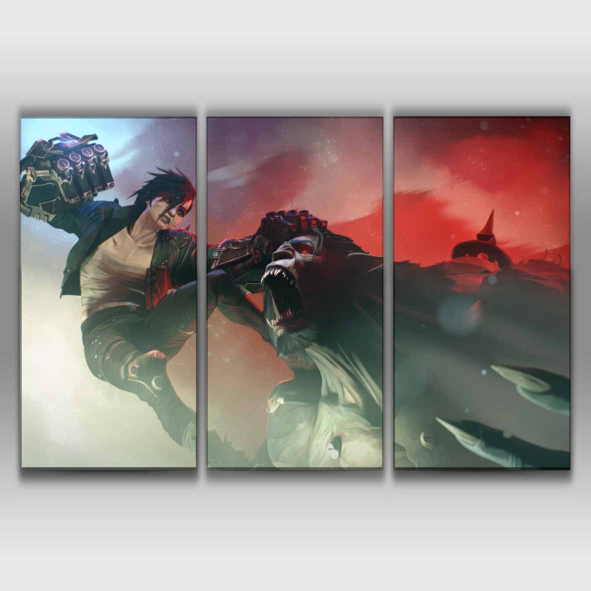 Vi vs Vander Warwick Arcane 2 Poster | League of Store – leagueofstore.shop