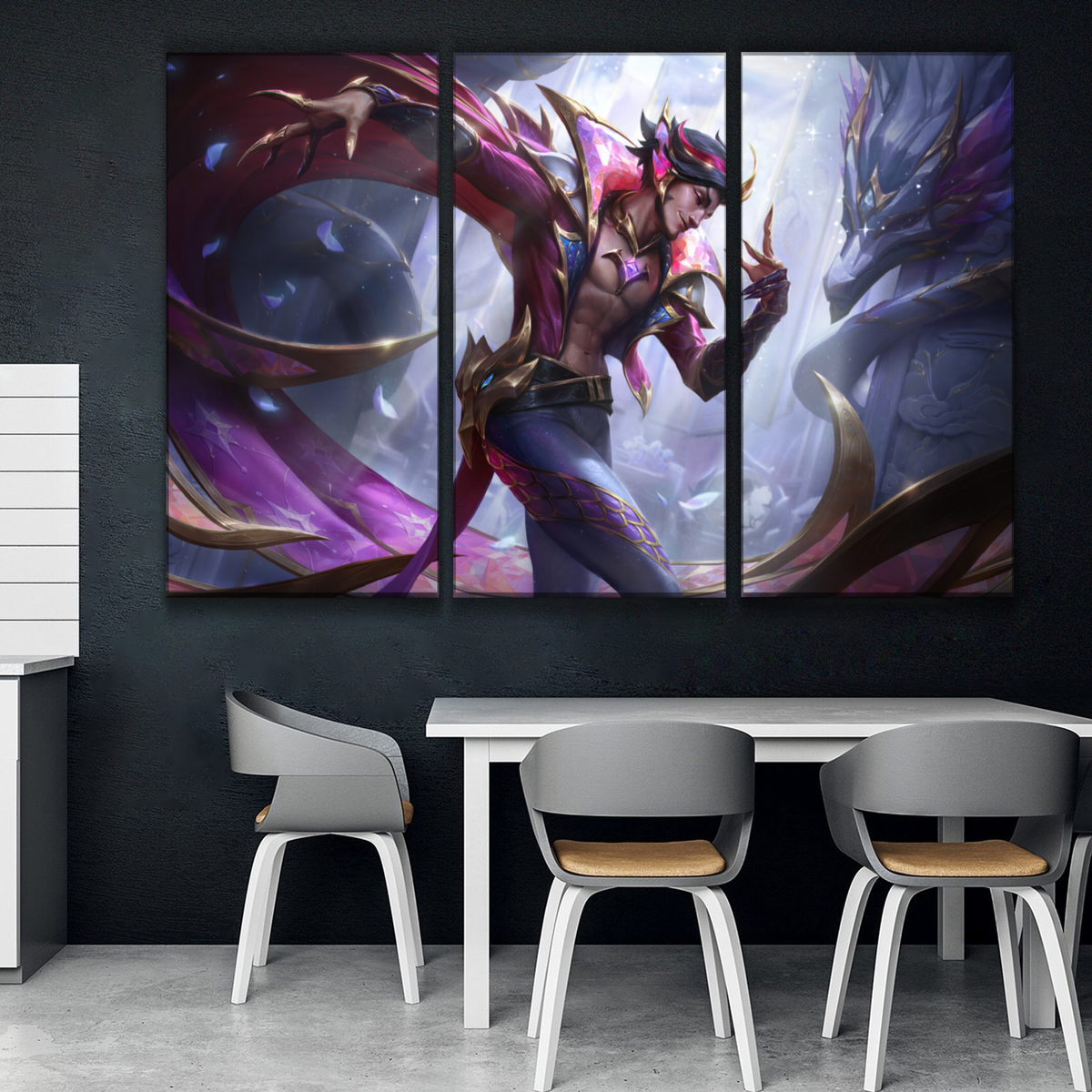 Prestige Dragonmancer Rakan Poster | League of Store – leagueofstore.shop