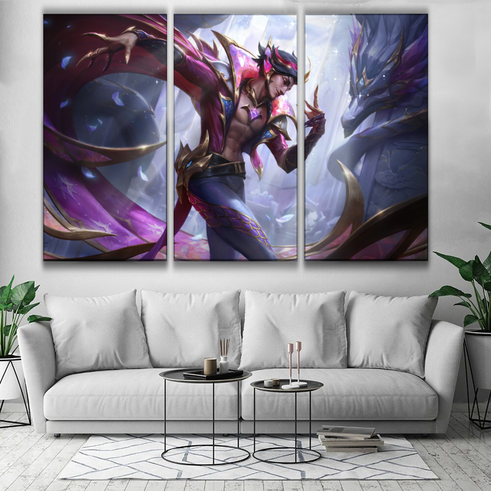 Prestige Dragonmancer Rakan Poster | League of Store – leagueofstore.shop