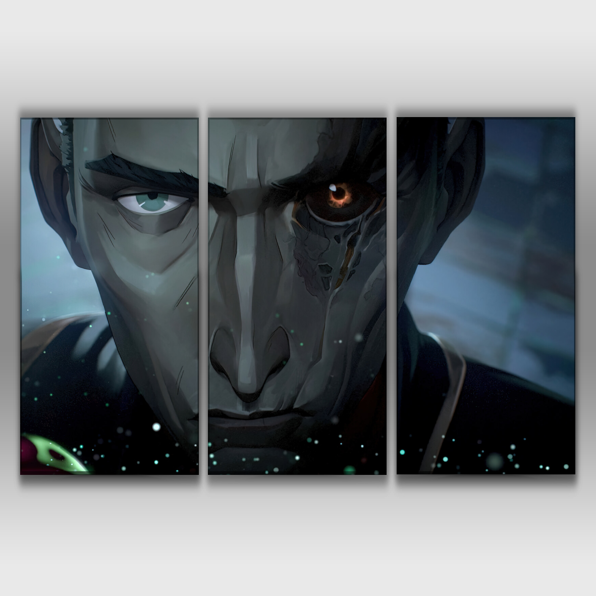 Silco from Arcane Netflix TV Series - 3 Panels Wall Poster ...