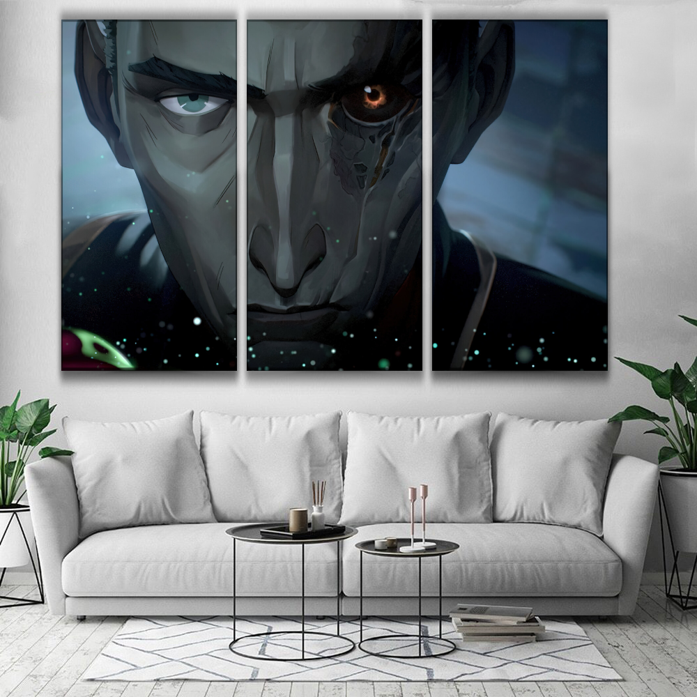 Silco from Arcane Netflix TV Series - 3 Panels Wall Poster ...