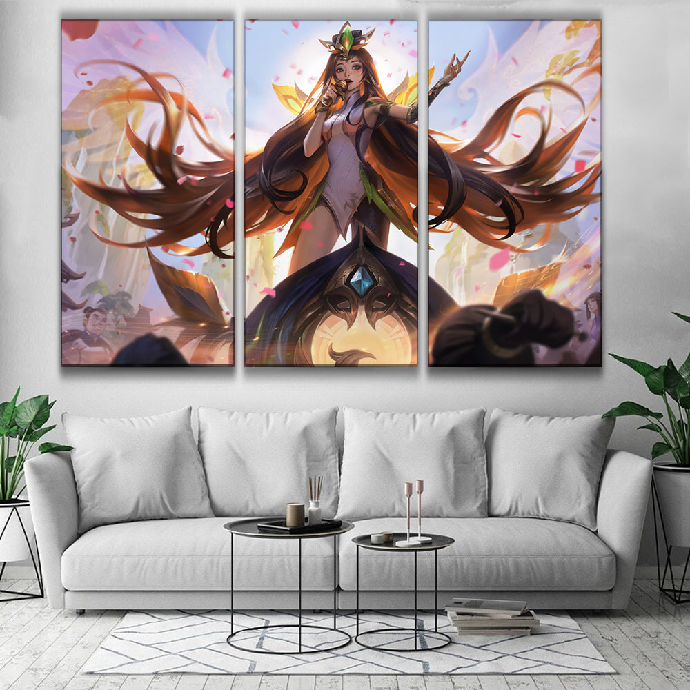 Graceful Phoenix Seraphine - 3 Panels Wall Poster – leagueofstore.shop