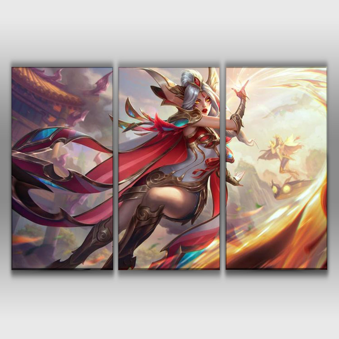 BRAVE PHOENIX XAYAH PRESTIGE EDITION - 3 Panels Wall Poster ...