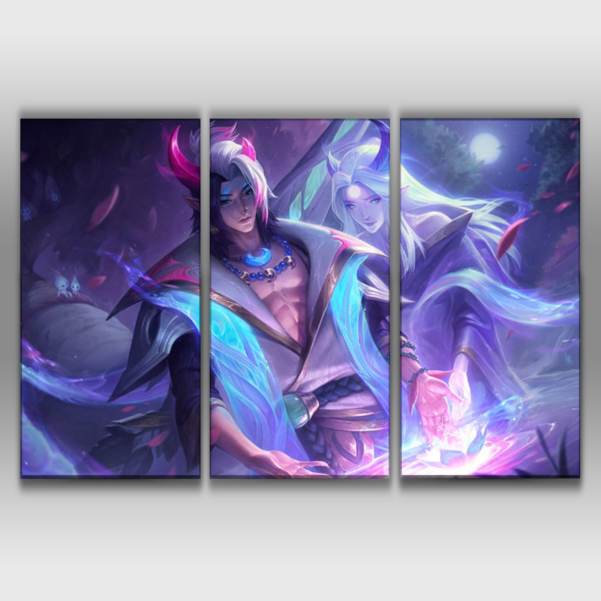 SPIRIT BLOSSOM APHELIOS - 3 Panels Wall Poster – leagueofstore.shop