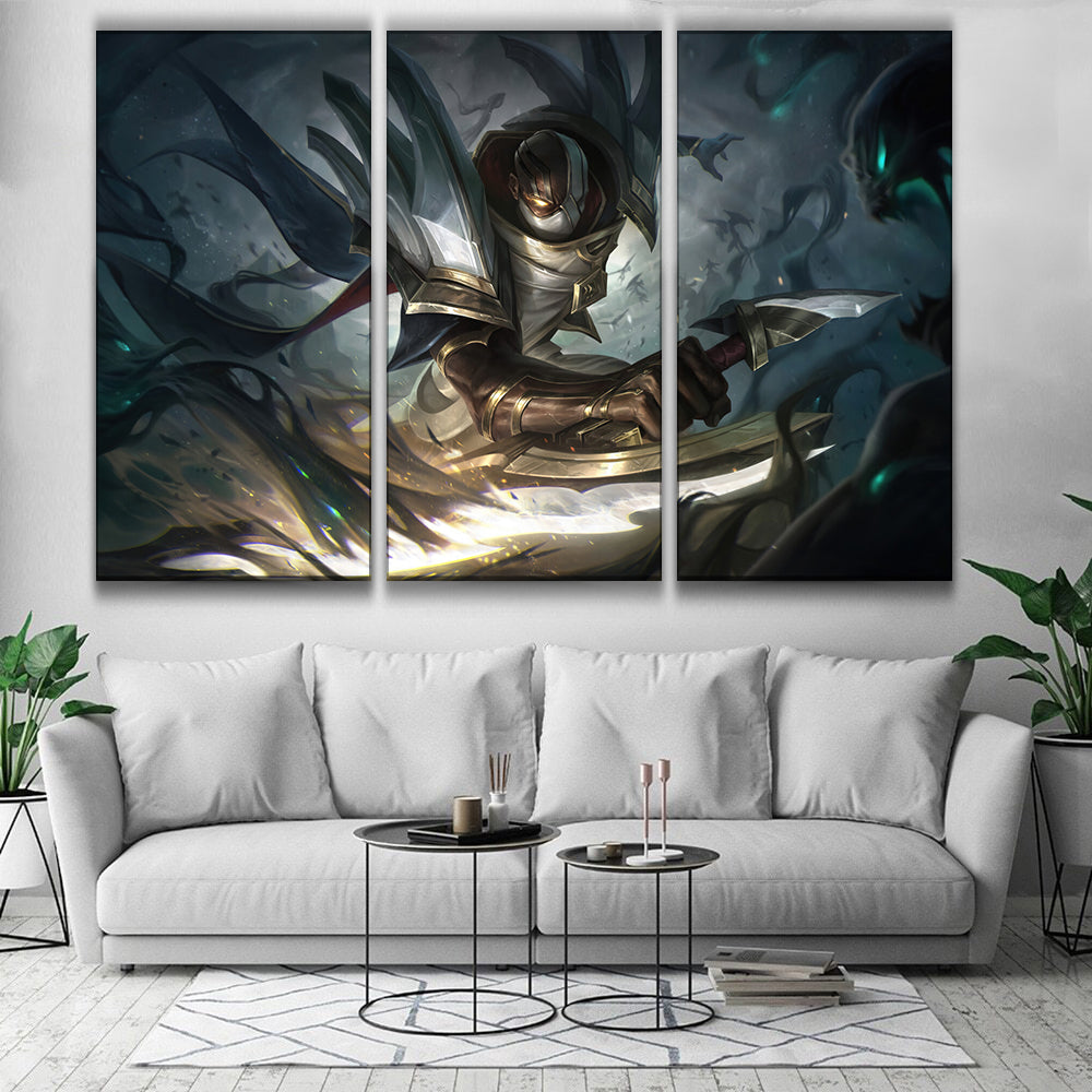 Sentinel Pyke - 3 Panels Wall Poster – leagueofstore.shop