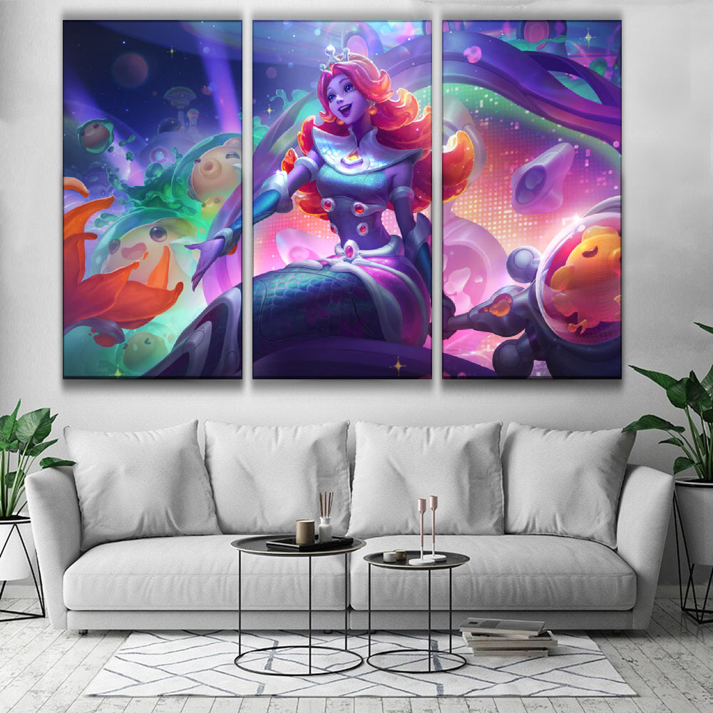 Space Groove Nami - 3 Panels Wall Poster – leagueofstore.shop