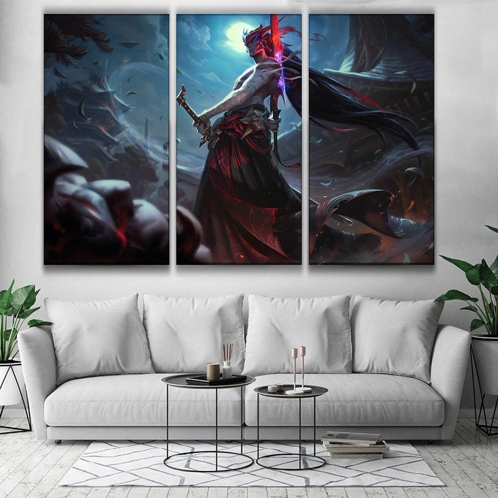 Classic Yone - 3 Panels Wall Poster – leagueofstore.shop
